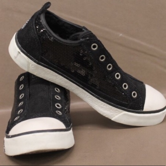 UGG | Shoes | Ugg Laela Black Suede Sequin Sneakers Size 6 | Poshmark
